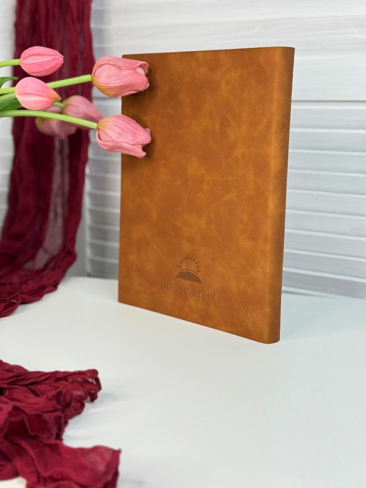 Блокнот А4 200л. (400страниц) без разлиновки Коричнево-желтый