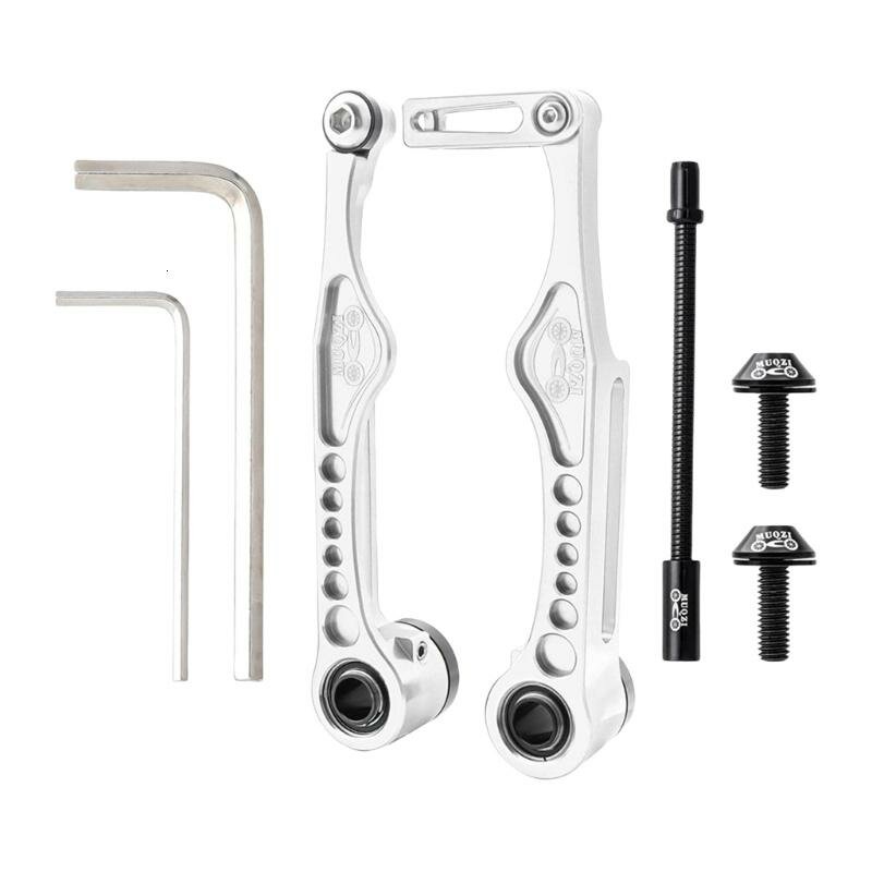 Тормозной суппорт для велосипеда из алюминиевого сплава, серебро - Длинная рука
