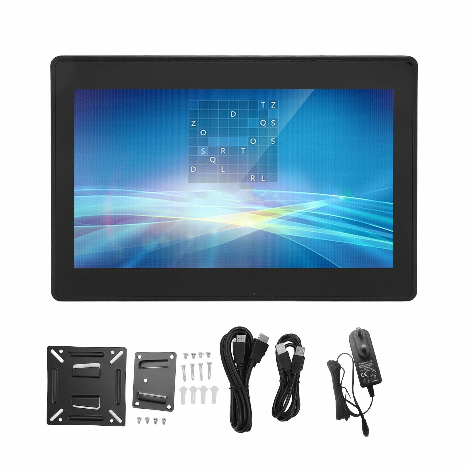 Монитор 11.6", сенсорный IPS 1080P, 10-точечный, IP65, настенный, EU Plug