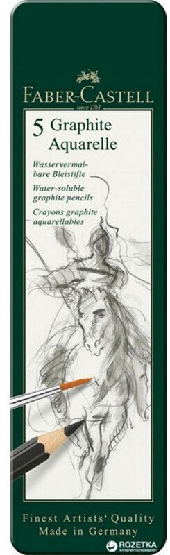 Набор карандашей ч/г Faber-Castell Graphite Aquarelle, 5шт, HB-8B, 117805
