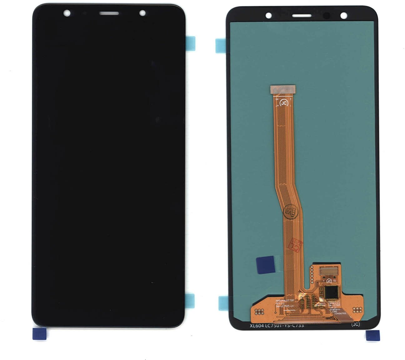 Дисплей для Samsung Galaxy A7 SM-A750F (2018) (OLED Full Size) черный