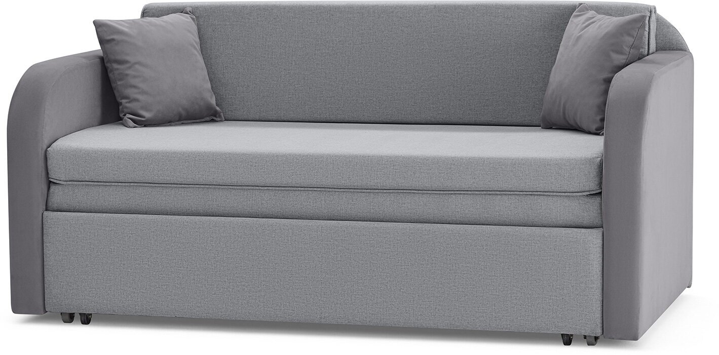 Диван-кровать Hoff Веста прямой, 158х76х81 см, еврокнижка, цвет светло-серый
