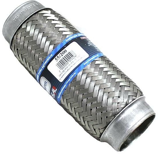 Компенсатор выхлопной трубы автомобиля (гофра трехслойная) TRANSMASTER UNIVERSAL 55/200