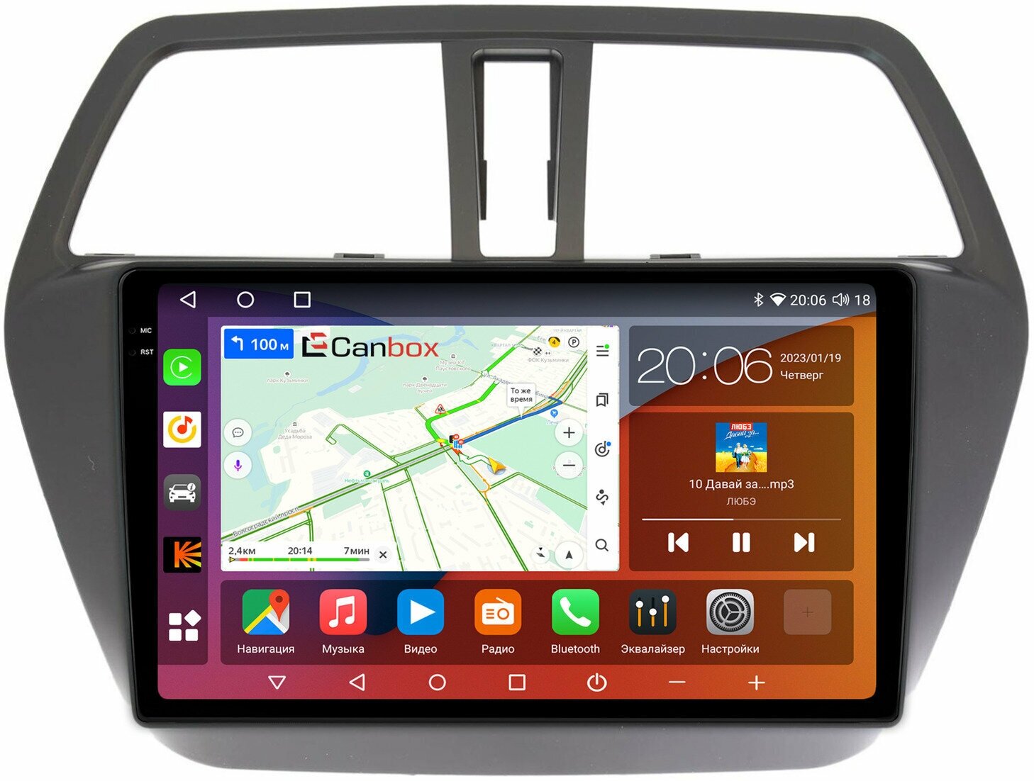 Штатная магнитола Canbox EVO 2K 5814-9217 для Suzuki SX4 2 2013-2022 на Android 14 (4G-SIM, 4/64, DSP, QLed, AI, 360)