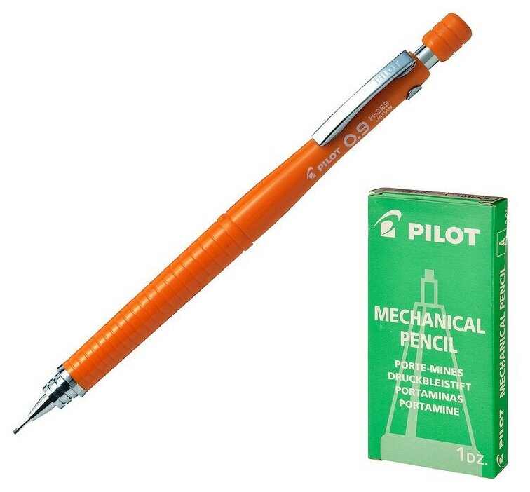 Карандаш механический Pilot H-329 0.9 мм оранжевый H-329-O 115921