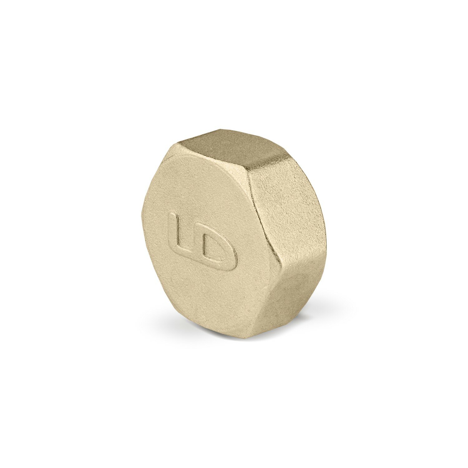 Заглушка латунь Ду 15 (1/2") ВР LD LD.65.504.15, броназ/латунь