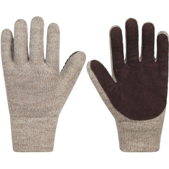 Перчатки полушерстяные Чибис ШС, 3-сл наладонник (флис/шелтер/спилок), р. 8