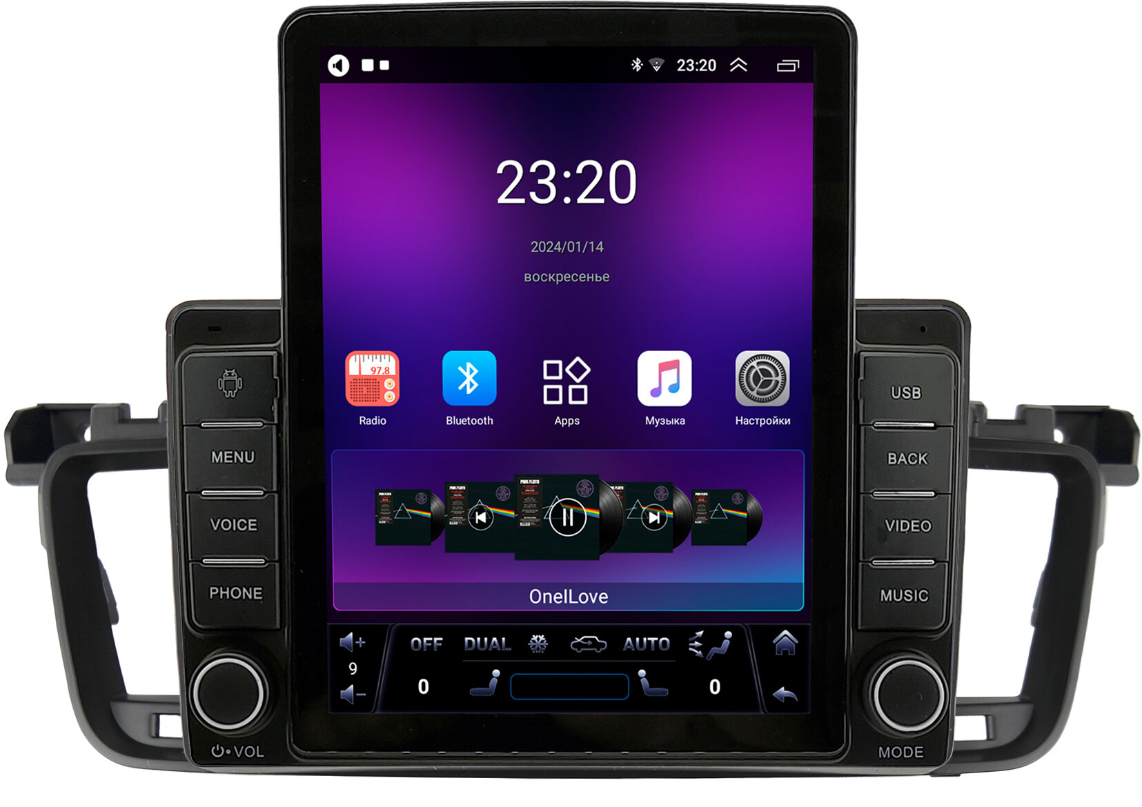 Штатная магнитола Canbox GTR095-9-271 для Peugeot 508 2011-2018 на Android 10 (QLed, 4/64, DSP, CarPlay)