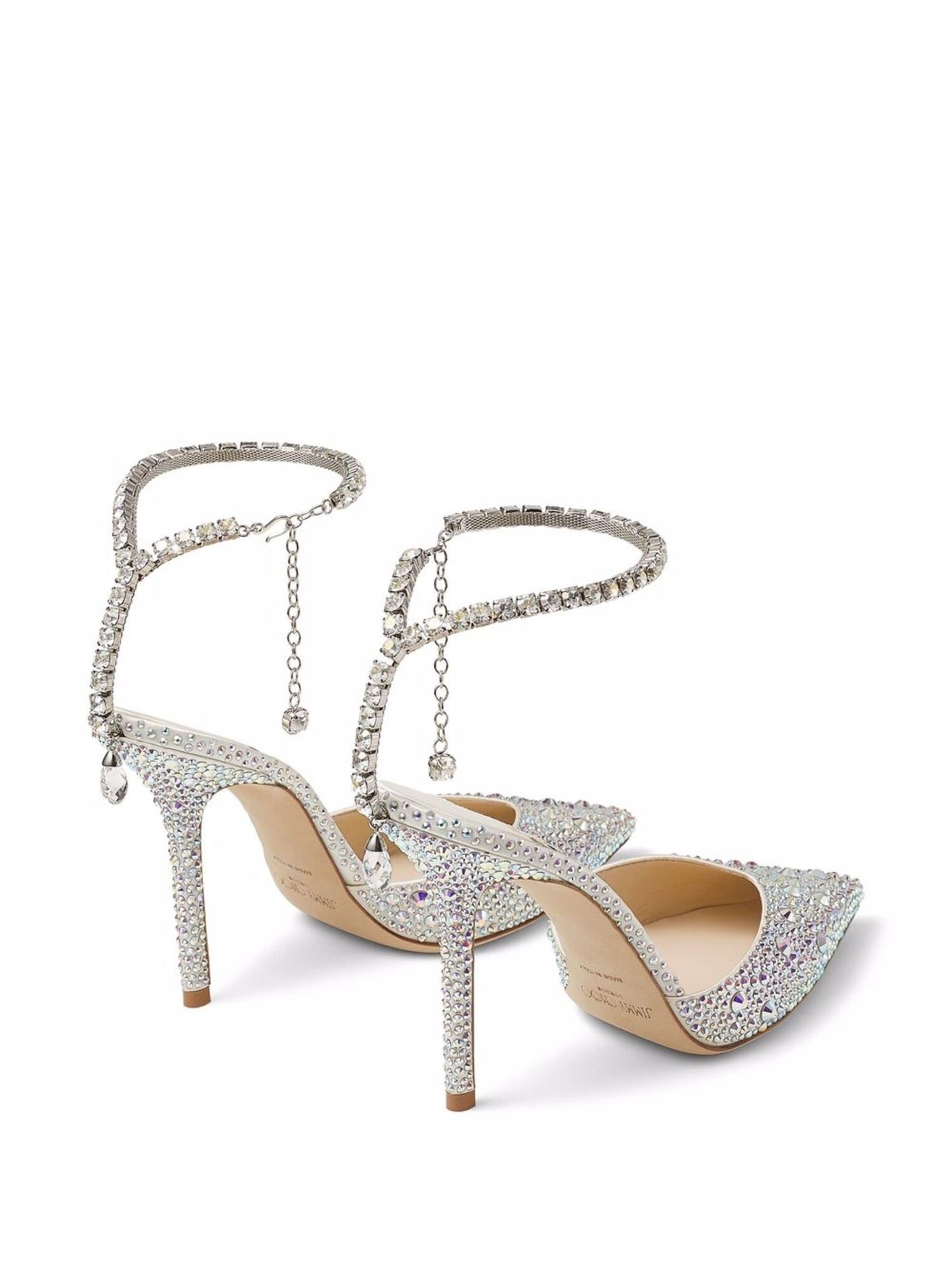 Туфли JIMMY CHOO Saeda 100, размер 36, white — фото 1