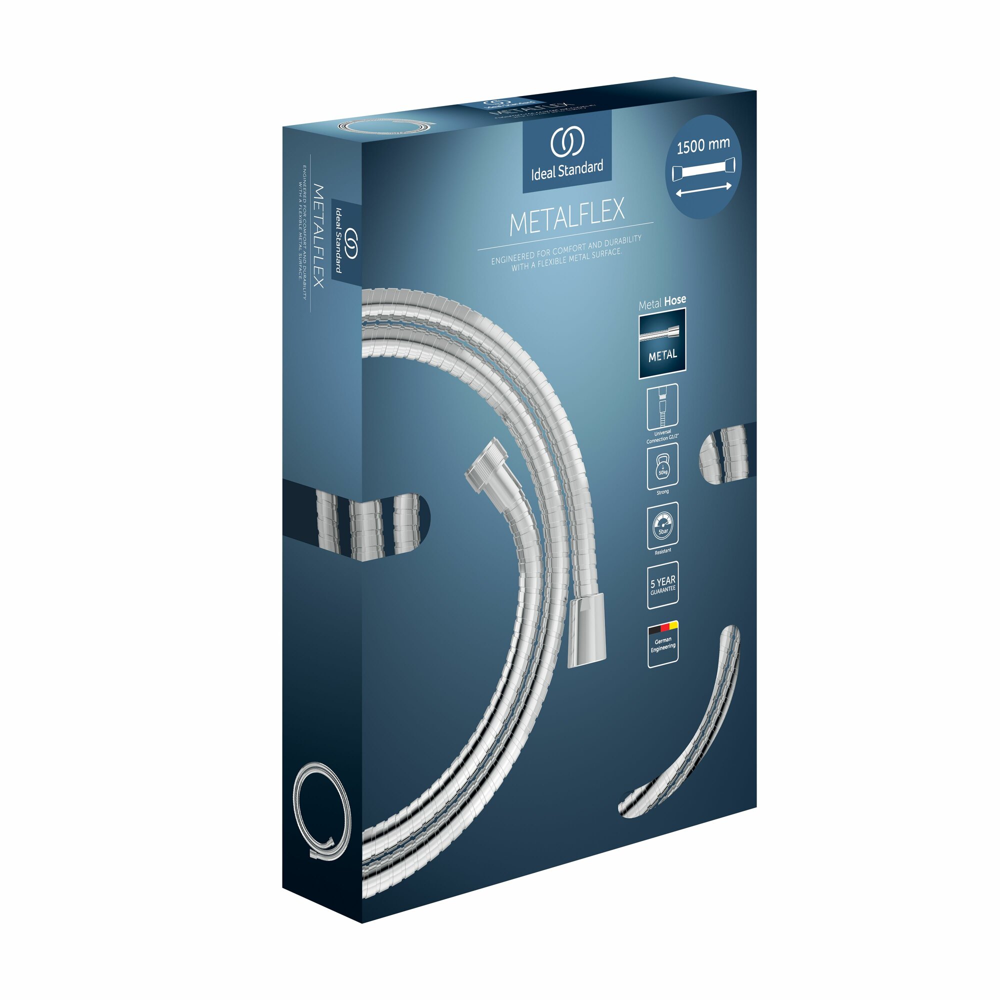 Душевой шланг металлический Ideal Standard 150 см MetalFlex BF150AA