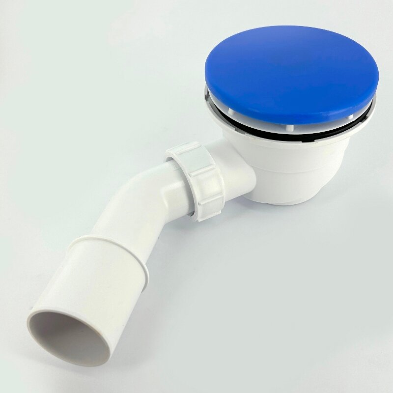 Сифон McALPINE бутылочный для поддона слив 90-100 мм с пласт. выпуском, L 82 мм, выход 40/50 мм, хром