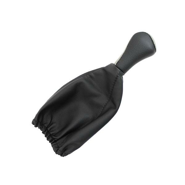 Ручка КПП ВАЗ-2108-09 кожа иск. с чехлом серая SKYWAY