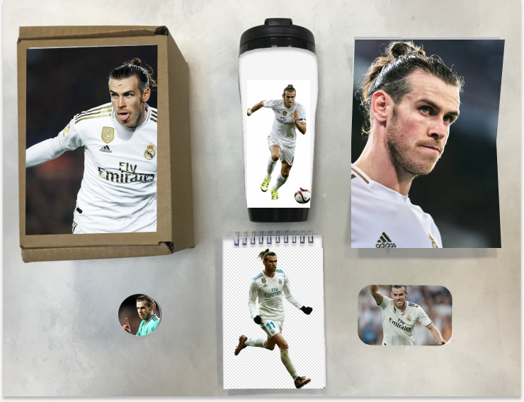 Бокс Гарет Фрэнк Бейл, Gareth Frank Bale №7, товары с нашими рандомными картинками