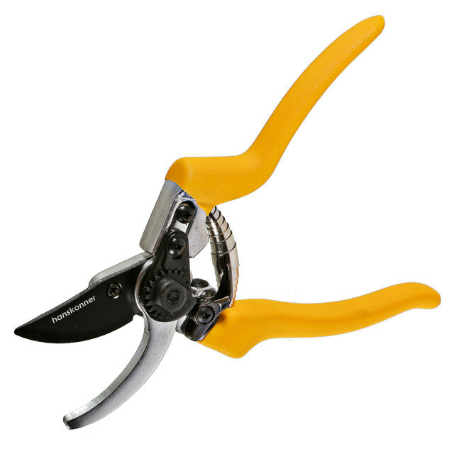 Hanskonner секатор плоскостной 21 см из стали для точного обрезания садовых кустов и веток