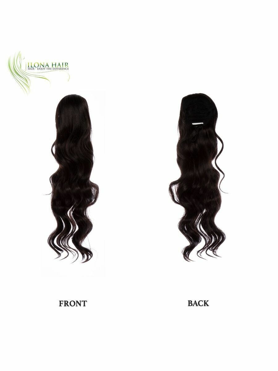 ILONA HAIR Шиньон хвост накладной на затяжке длинный 53 см.