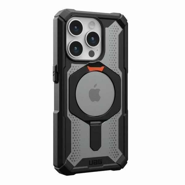 Чехол с поддержкой MAGSAFE Uag Plasma XTE для iPhone 15 Pro 6.1", цвет черно/оранжевый (Black/Orange)