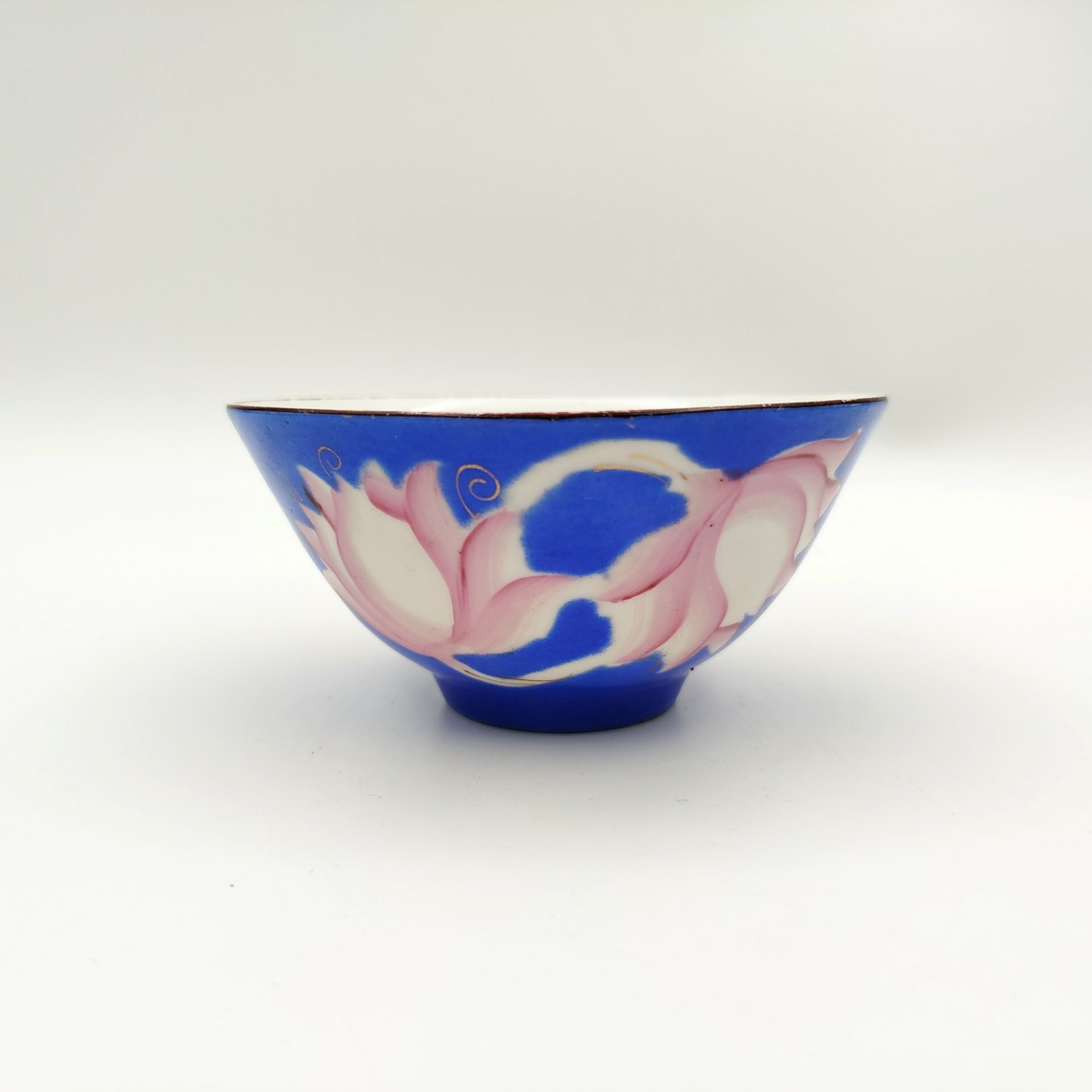 Пиала, фарфор, крытье, роспись, Первомайский фарфоровый завод (Песочное), СССР
