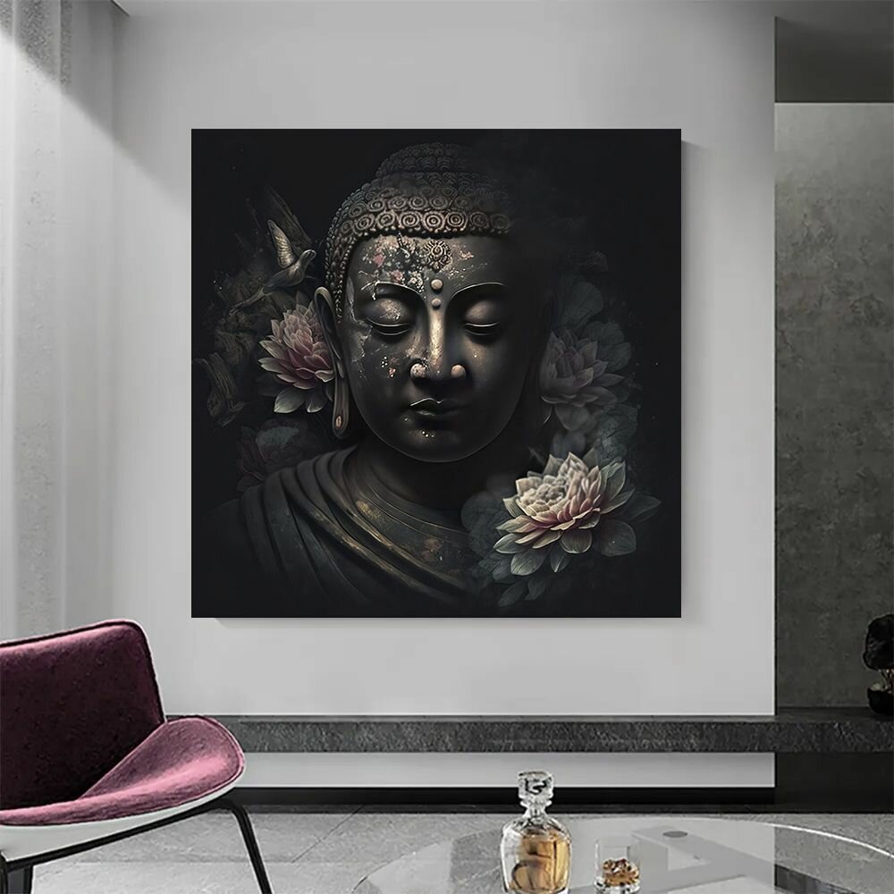 Картина Многоликий Будда ВсеКартины. Тут, холст, на подрамнике, экологичные чернила