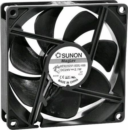 Вентилятор осевой SUNON EE92252BX-000U-A99 Вентилятор осевой 24В DC 92х92х25мм 0,1А 2,4Вт качения 3400об/мин 2 провода 1шт
