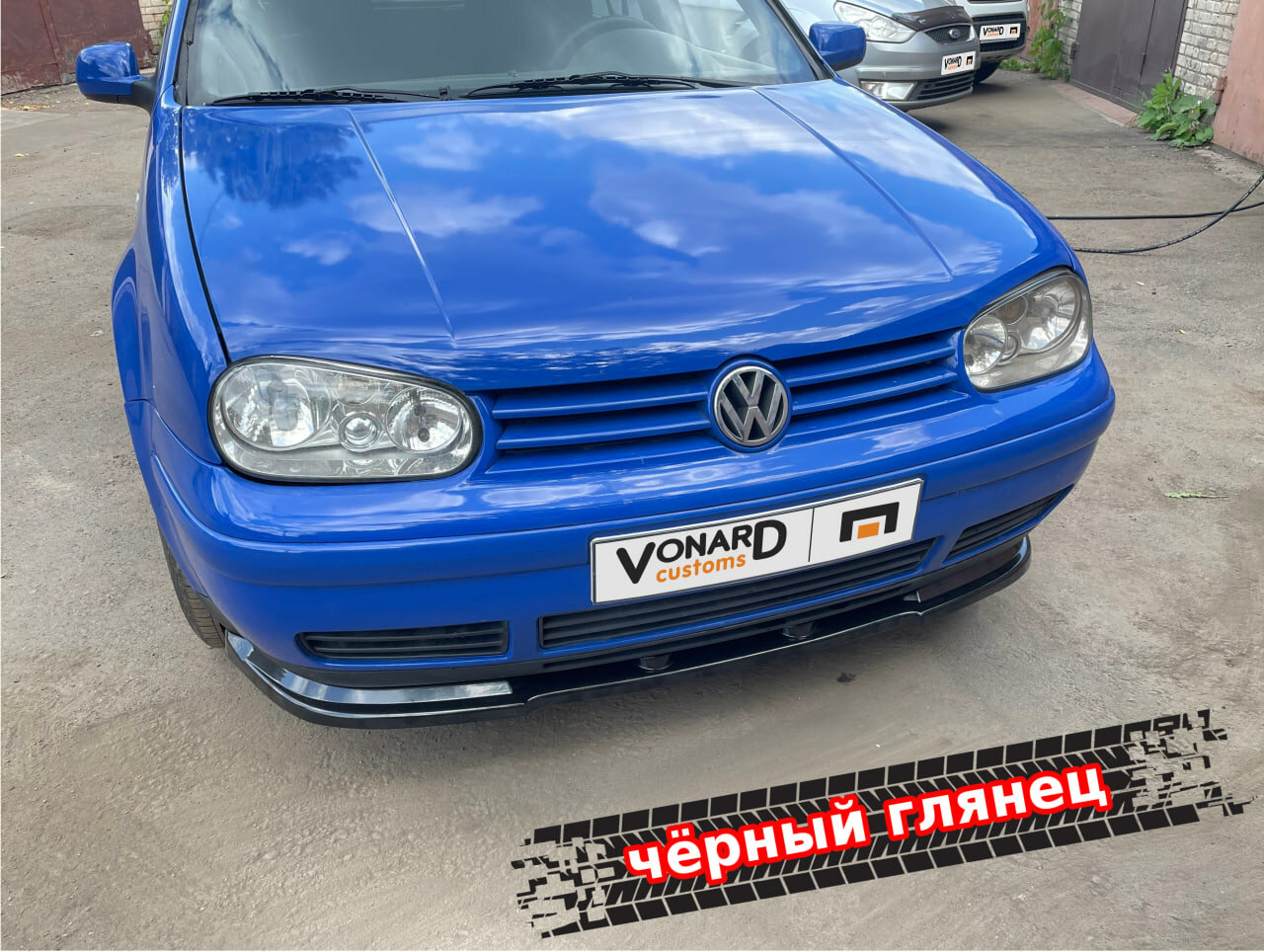 Сплиттер переднего бампера VW Golf 4 VWG4-FS1G