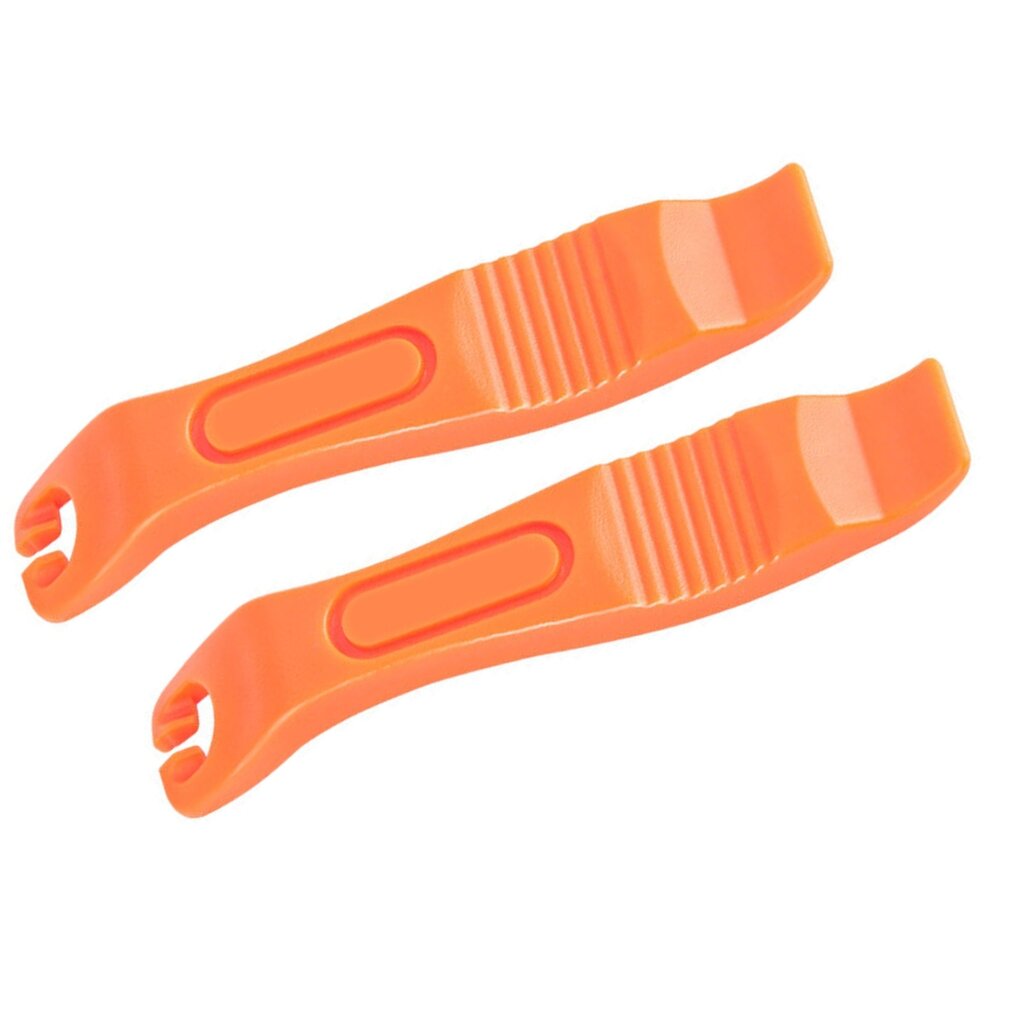 2 стержня для крепления велосипедных шин оранжевого цвета