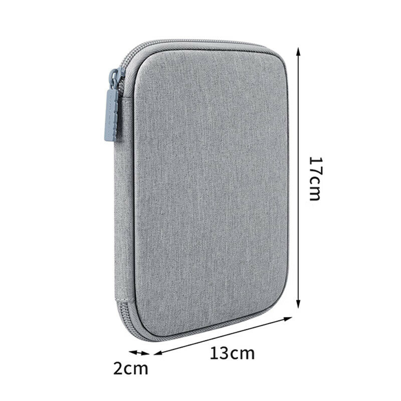 BUBM Earphone Data Cable Storage Bag Digital Accessories Organizer Charger Case Hard Drive USB Flash Drive Travel Portable Sorting Bag Accessories Pack Single Layer Mini Gray