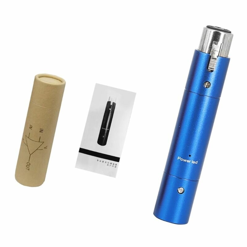 Проводной динамический микрофон с усилителем усиления микрофона-синий