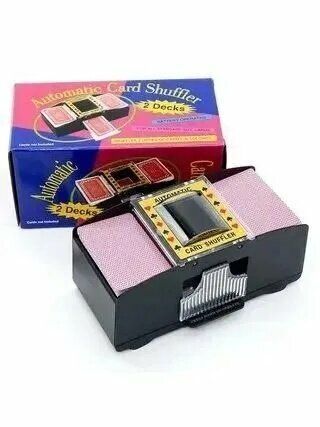 Машина для диспенсирования игральных карт, Шафл-машинка для перемешивания игральных карт, на 2 колоды