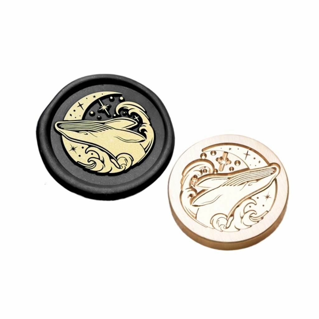 Печать с воском серии Животные , латунная головка, кошки, - 3