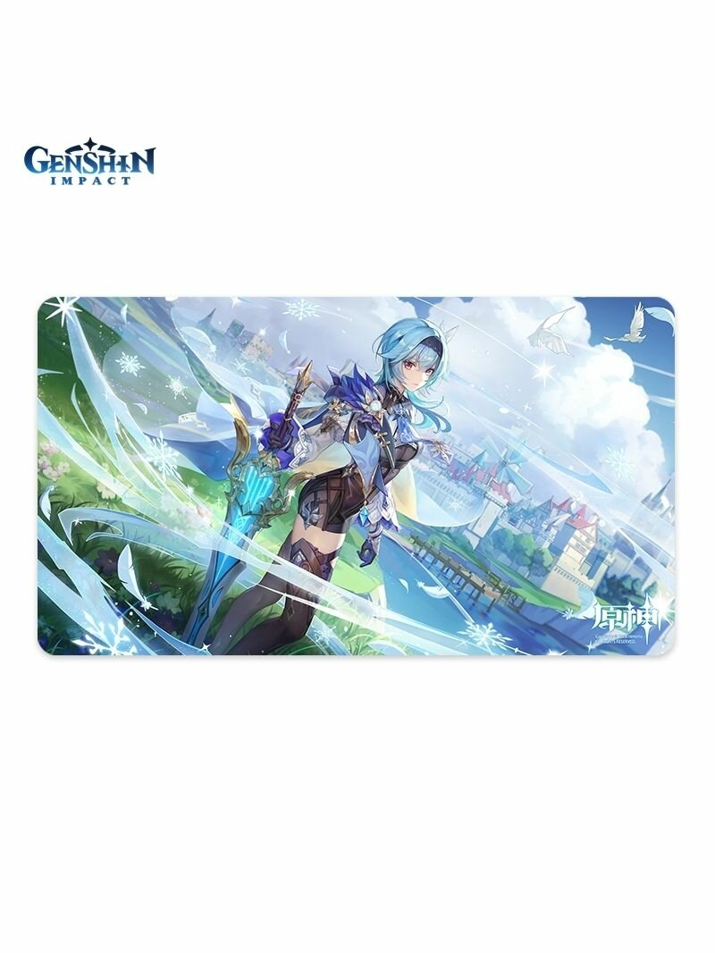 Коврик для мыши 40*70 см Genshin Impact Desk Mat Dance of the Shimmering Wave (Eula) 6974096534432