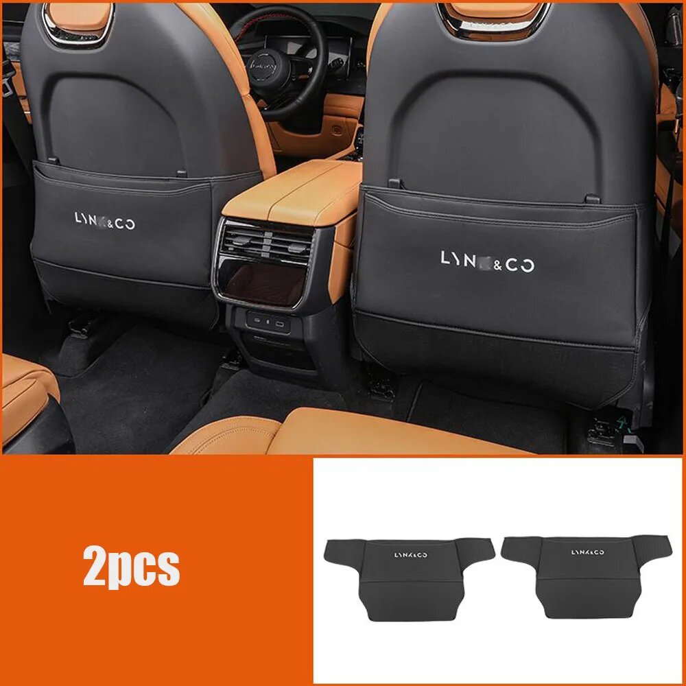Коврики на спинку сиденья Lynk & Co 09 Black 2021-2024