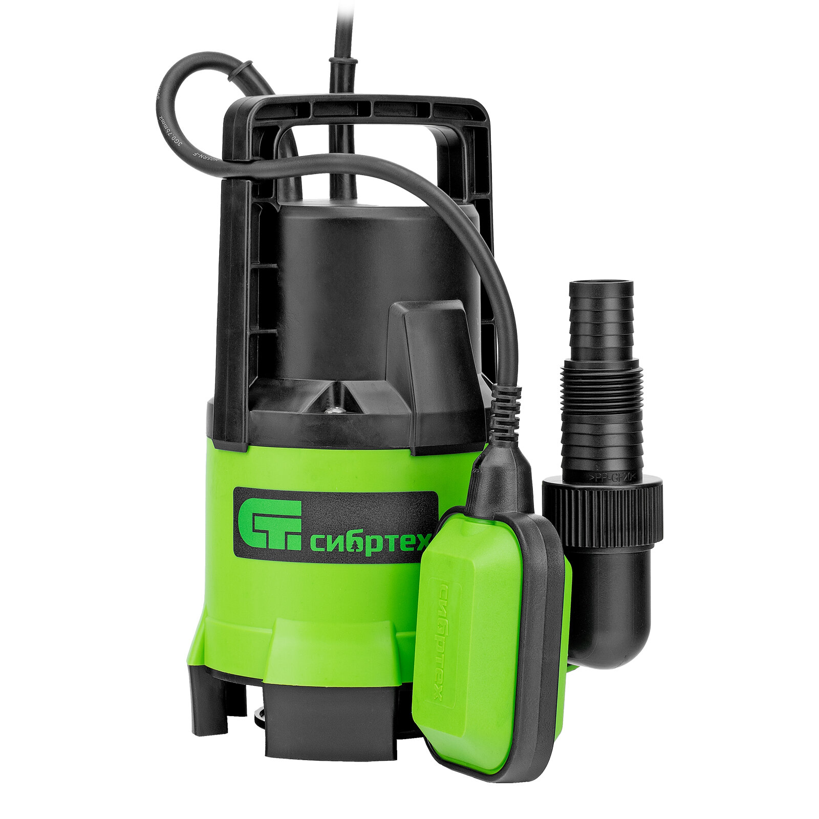 Дренажный насос для грязной воды СДН650-35, 650 Вт, напор 8 м, 11000 л/ч Сибртех 97264