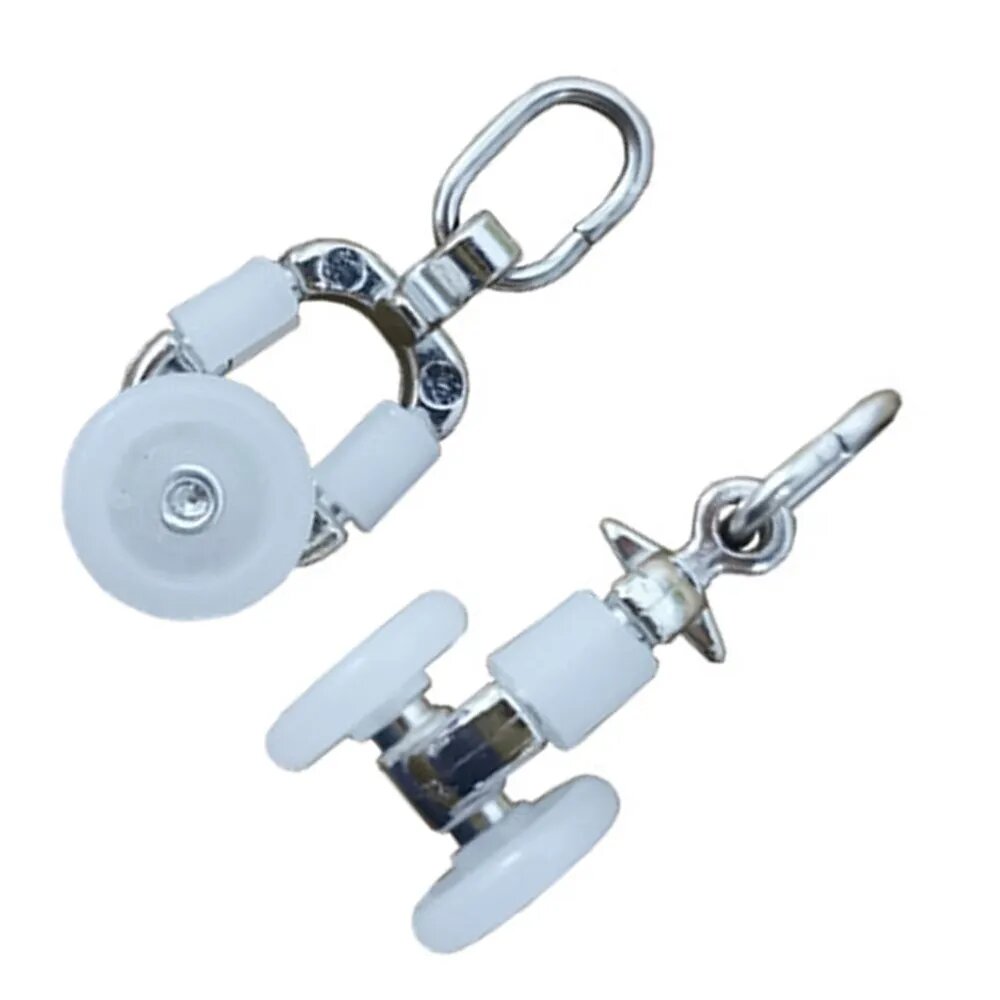 Двойные шторные ролики из сплава и пластика для оконных карнизов, набор из 20 деталей