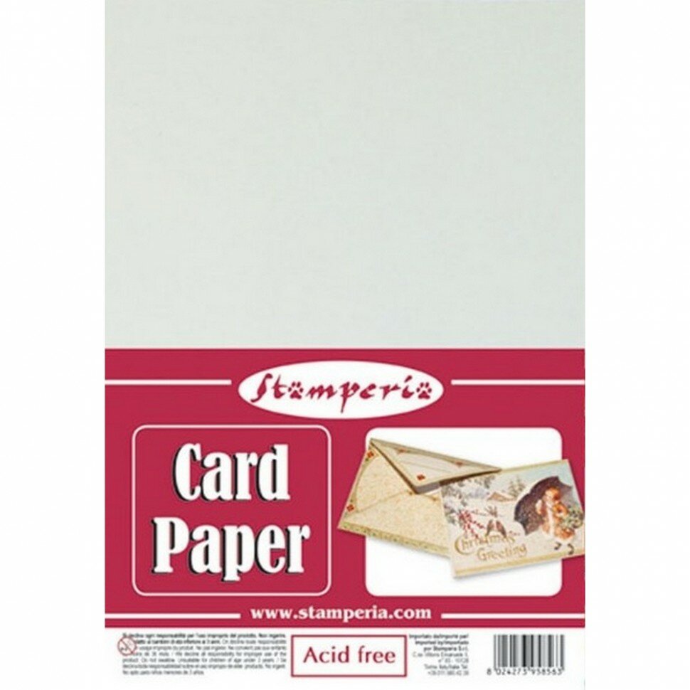 #SBA375 Набор плотной бумаги для скрапбукинга A4 21 х 29.7 см Stamperia 10 листов