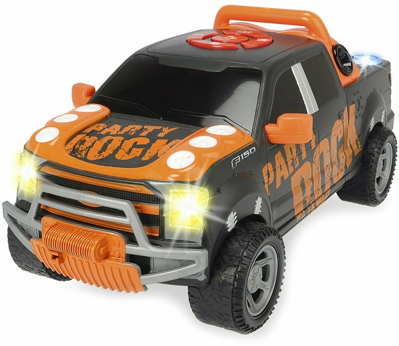 Dickie Toys Машина Форд F-150 Party Rock Anthem 3765003 со светом и звуком, 29 см, машинка для мальчика