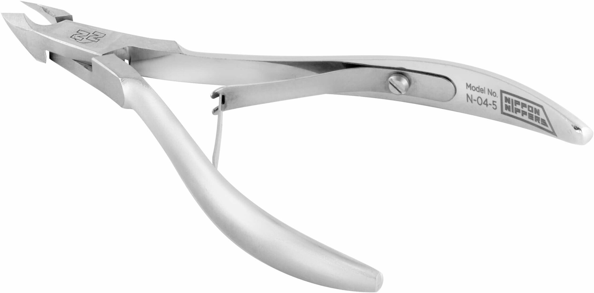 Nippon Nippers. Кусачки для кутикулы N-04-5. Лезвие 5 мм. Двойная пружина. Матовые