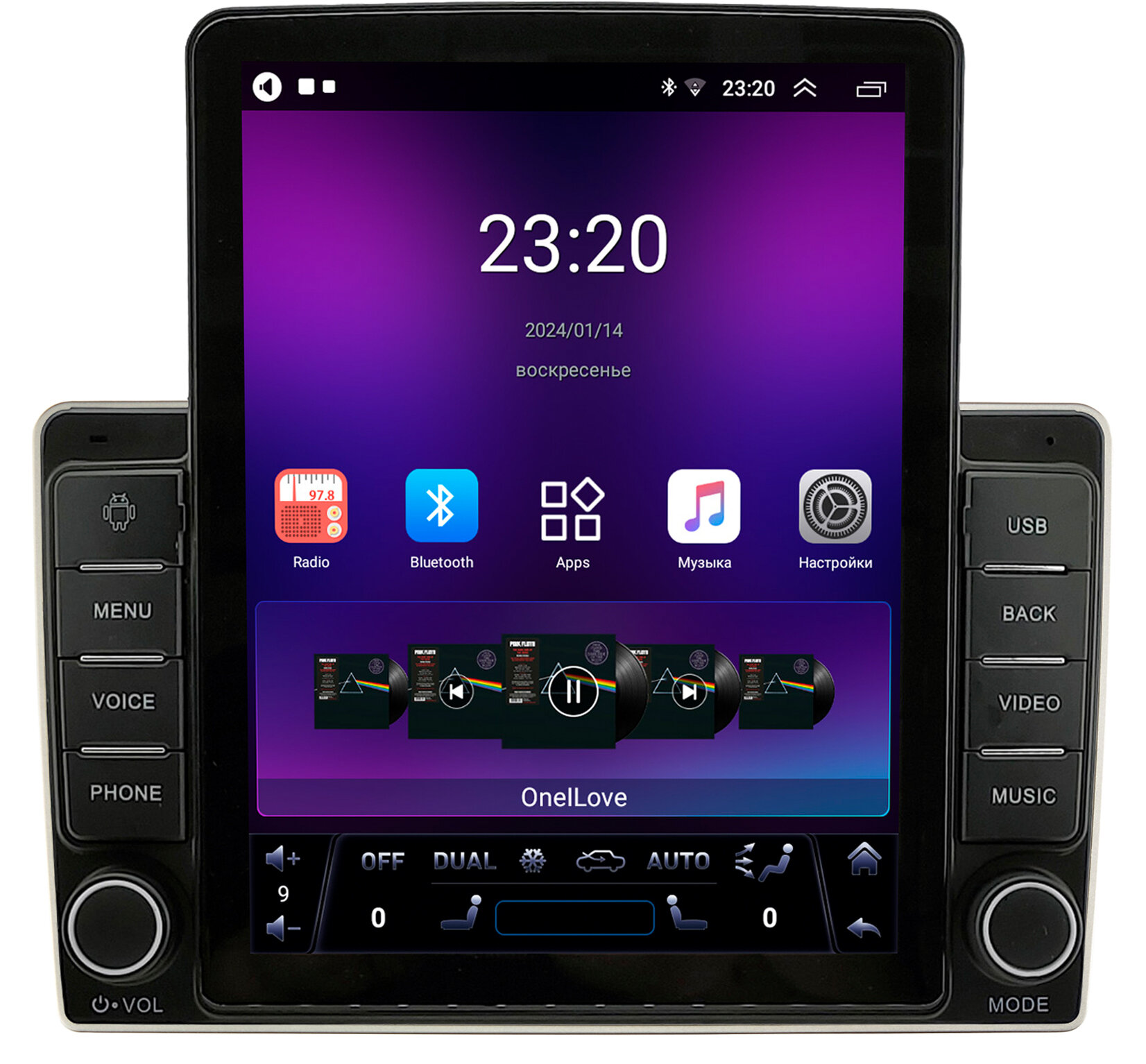 Штатная магнитола Hyundai Getz 2002-2005 Canbox GTR095-9-755 на Android 10 (QLed, 4/64, DSP, CarPlay)