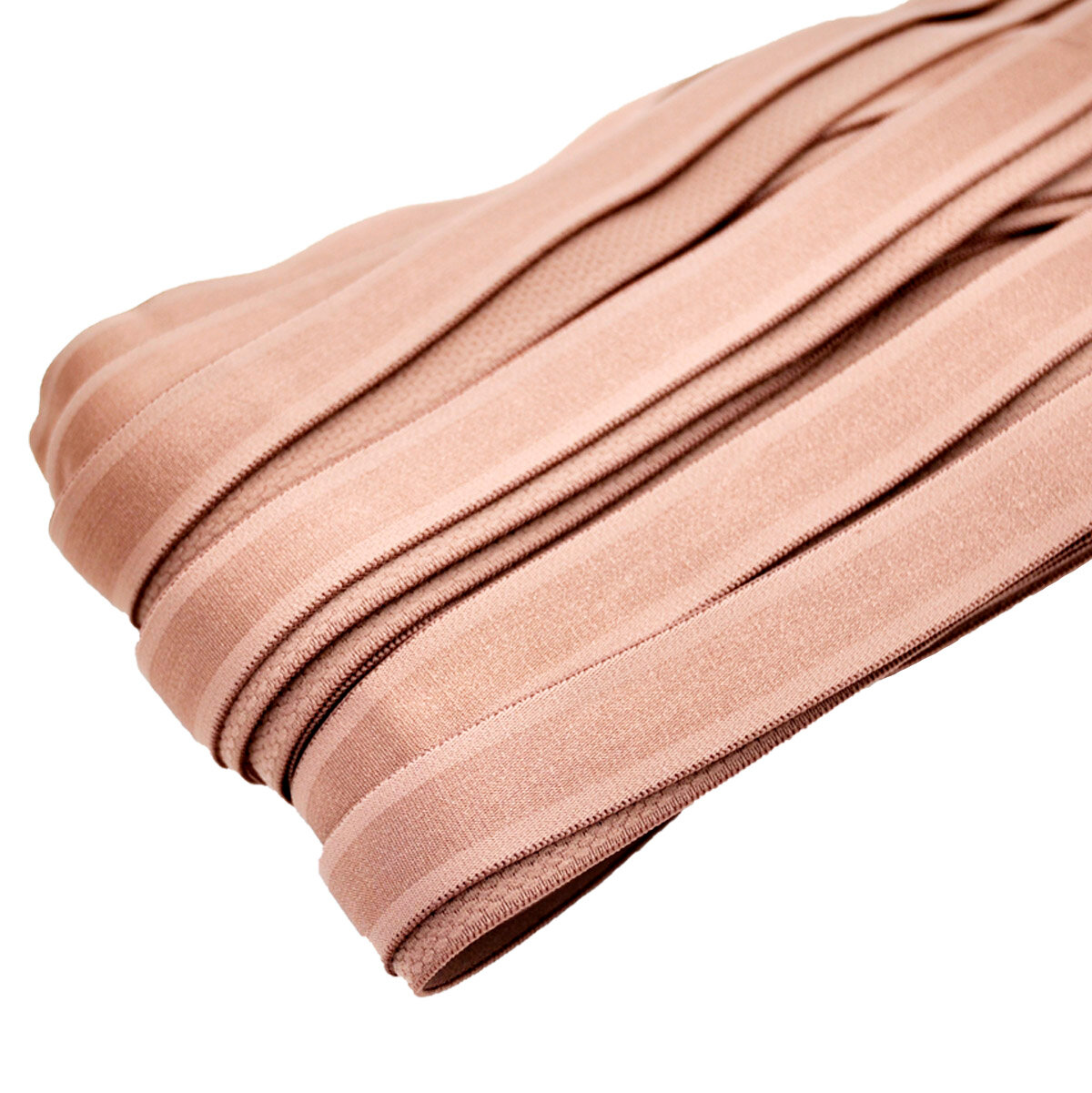 Резинка бельевая для бретелей, бретельная лента, 18мм*25 , пыльно-розовый, Айрис