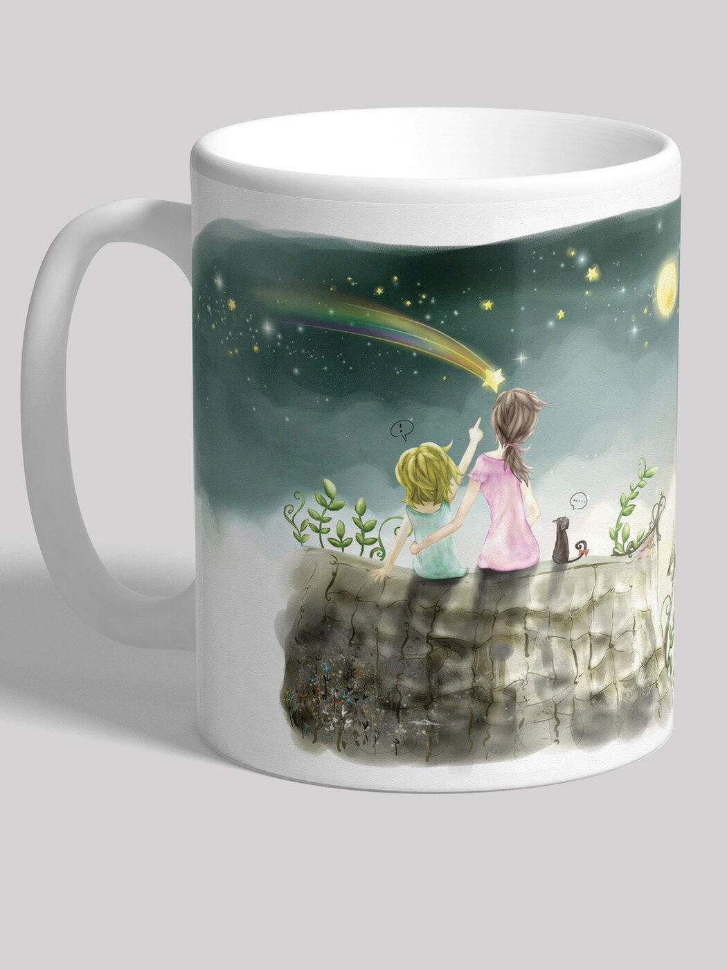 Кружка cooperative.moscow " Самая лучшая сестра на свете" (сестре, две сестры, звезды) , 330 мл, 1 шт