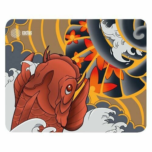 Коврик для мыши Cactus CS-MP-PRO04XL Fish ткань, 400х300х3мм