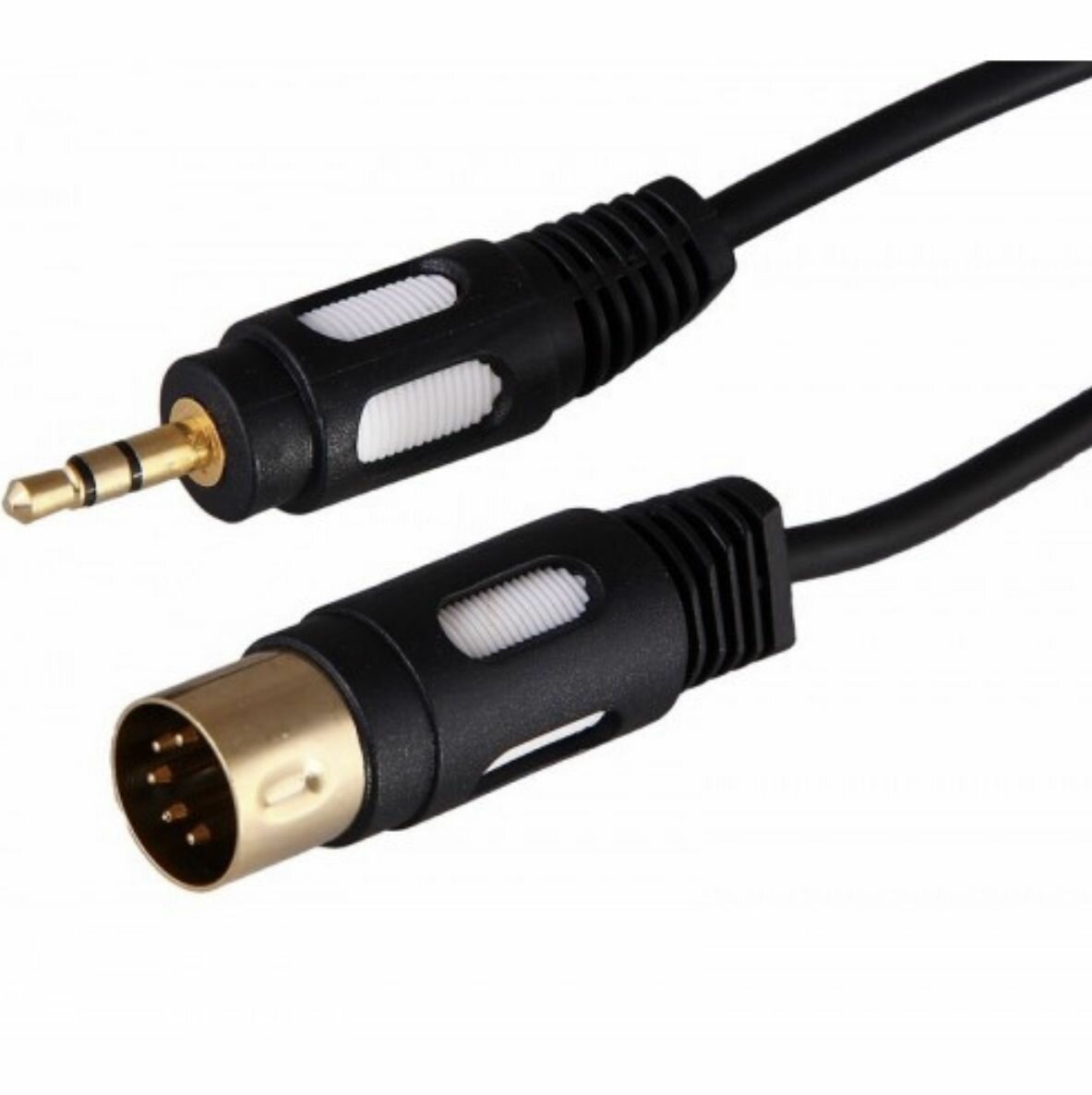 Межблочный экранированный аудио кабель DIN 5 PIN (ШТ) - Jack 3,5mm (ШТ) 1,5 метра