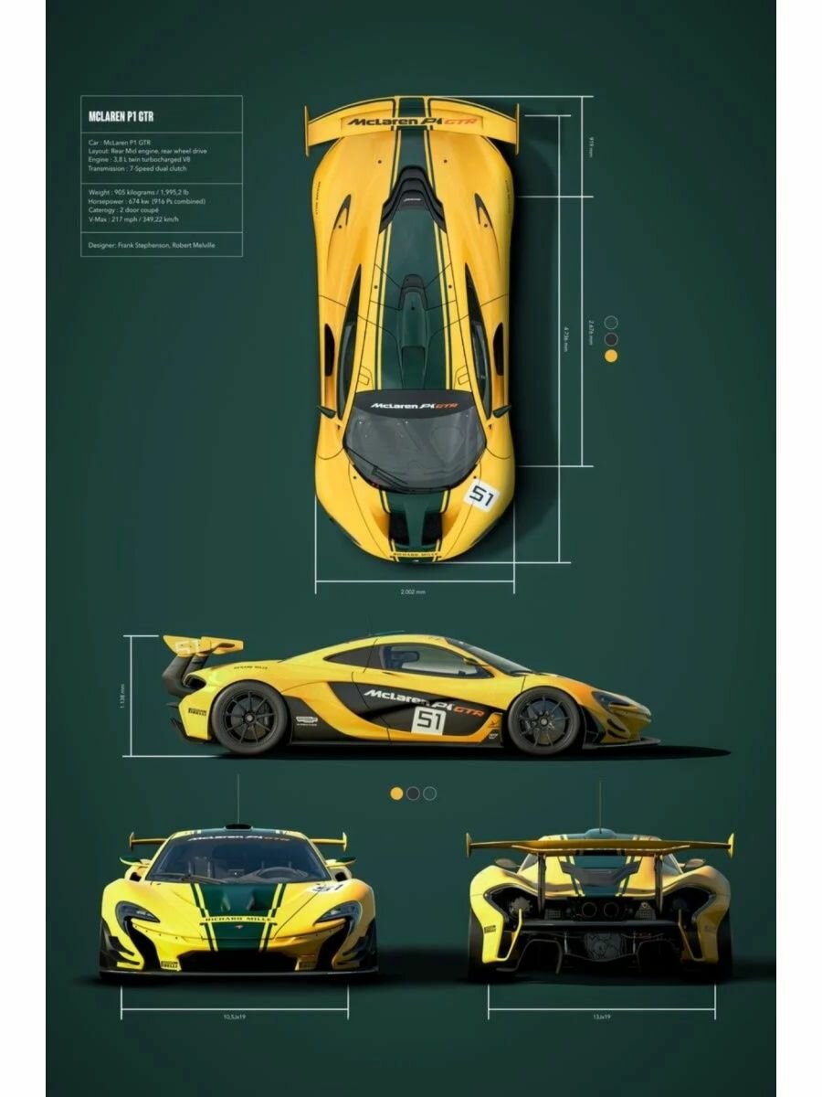 Постер "McLaren P1 GTR"