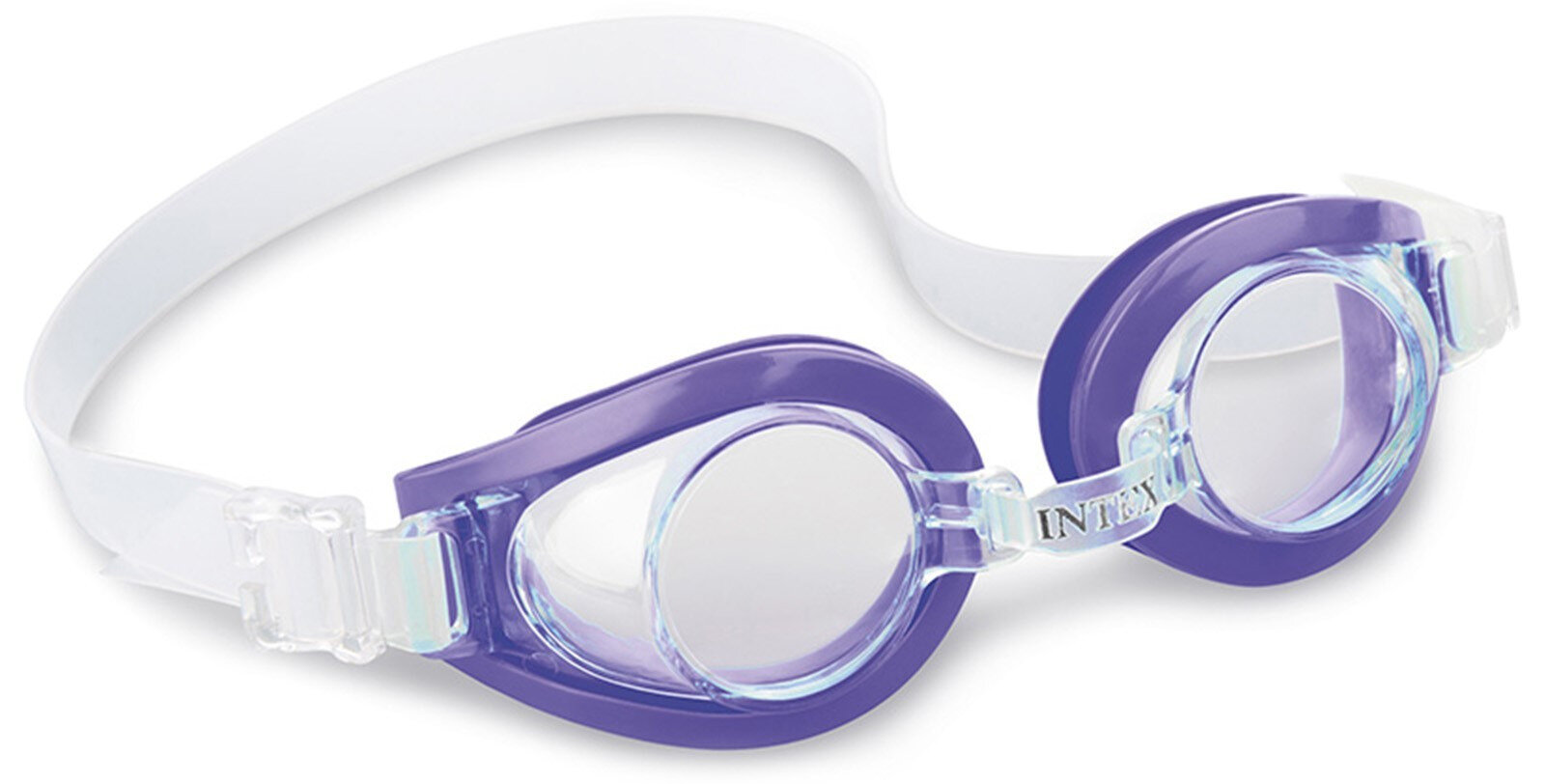 Детские очки для подводного плавания INTEX PLAY, плавательная маска с регулируемым ремешком для бассейна и ныряния под водой, для девочки и мальчика от 3 до 8 лет, цвет микс