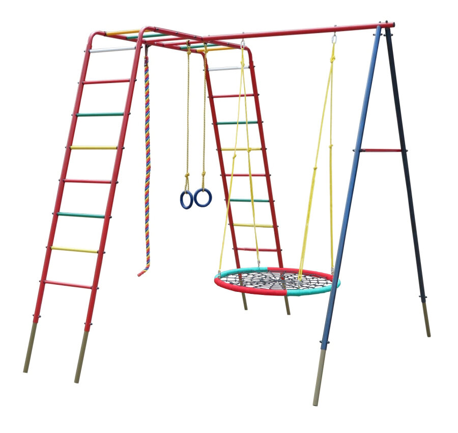 Дачный спортивный комплекс Вертикаль "Люкс-П" г1, с качелями-гнездо