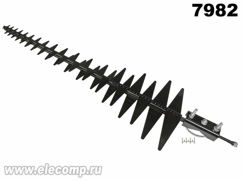 Антенна телефонная наружная 3G/4G Дельта "Пила" Л/900/1700-2800 (F штекер)