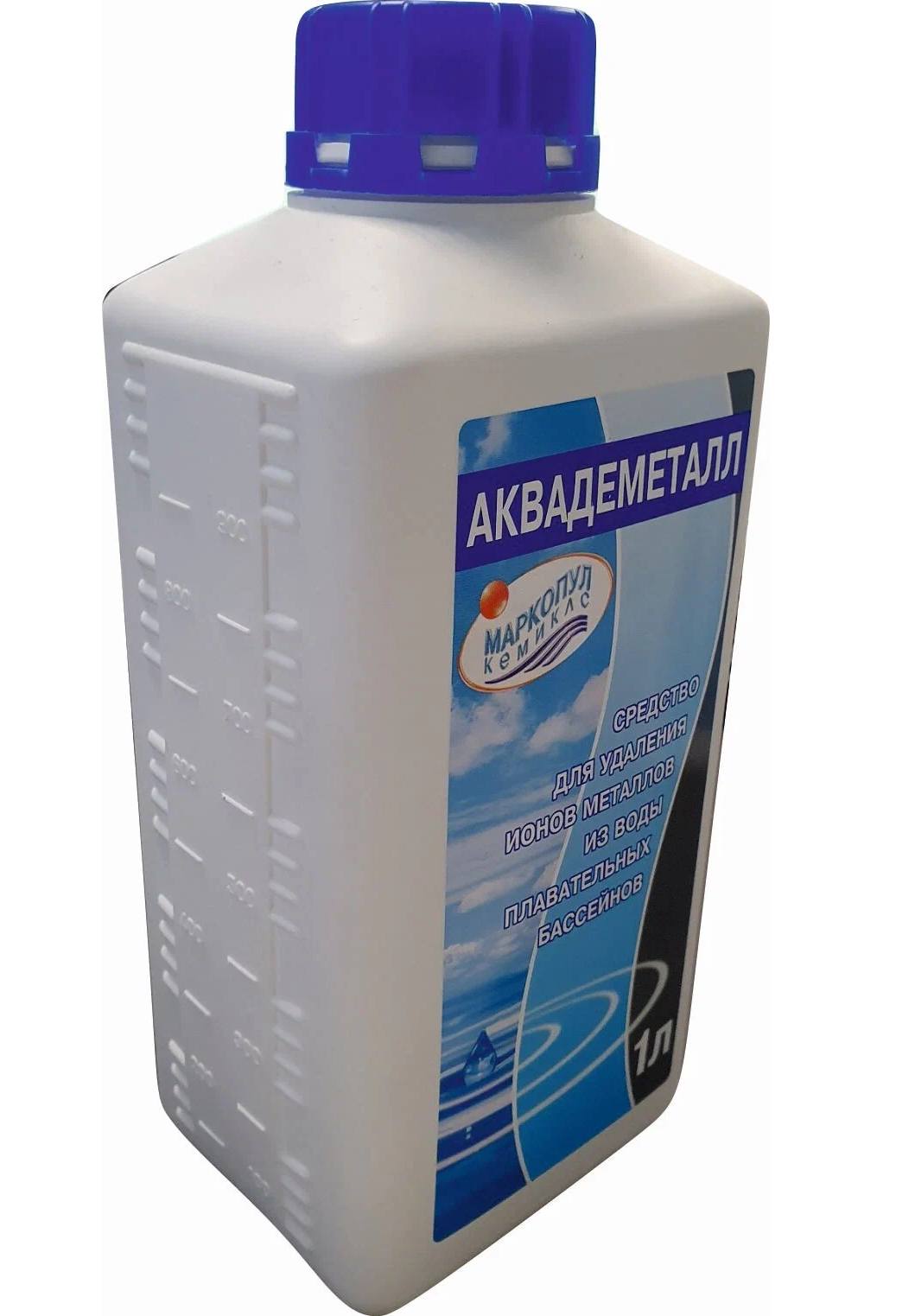 Очиститель Маркопул Кемиклс аквадеметалл М01 1л бутылка, жидкое средство для удаление металлов