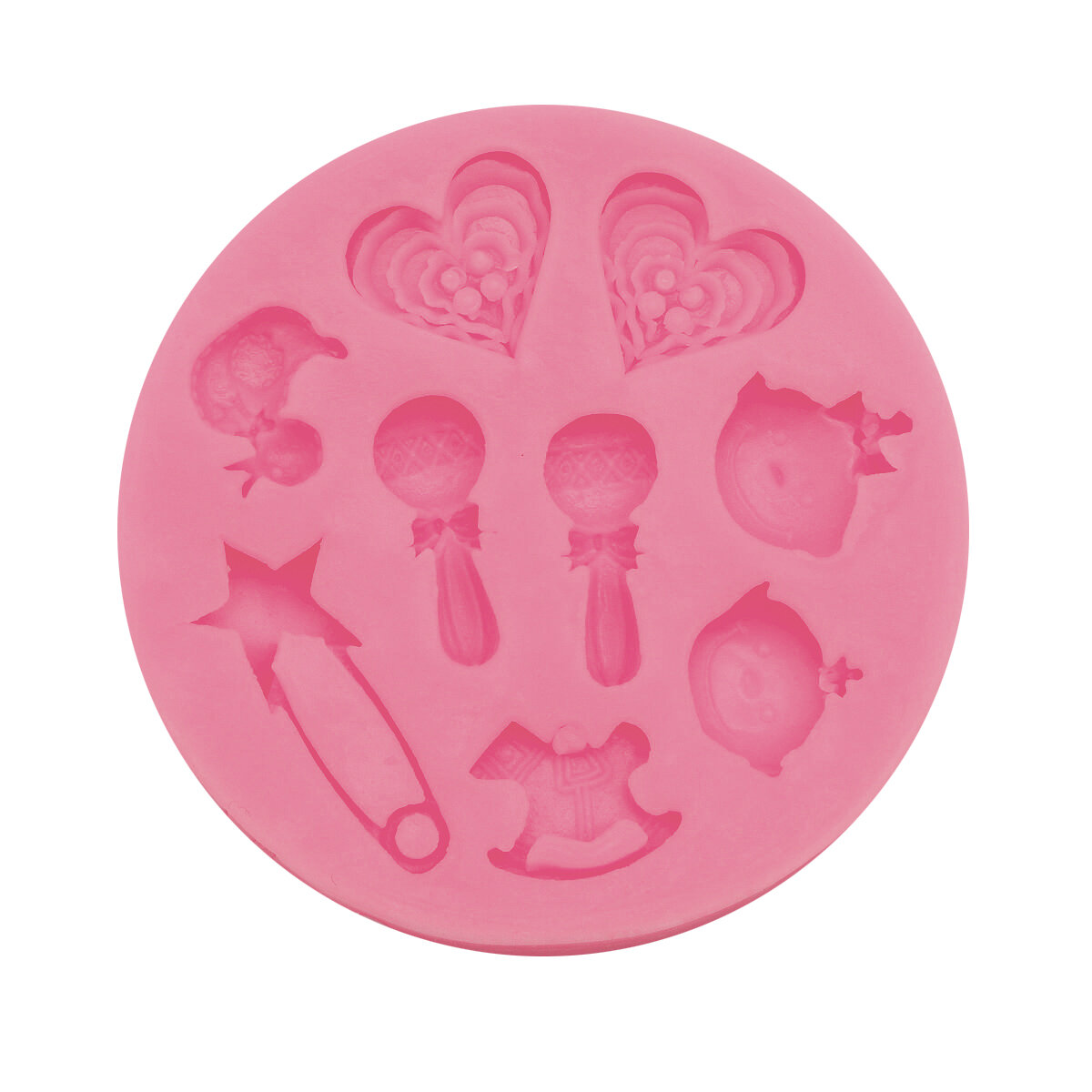 Молд силиконовый для шоколада, воска, мыла, гипса и эпоксидной смолы 'Детки', 8,5 см, Айрис