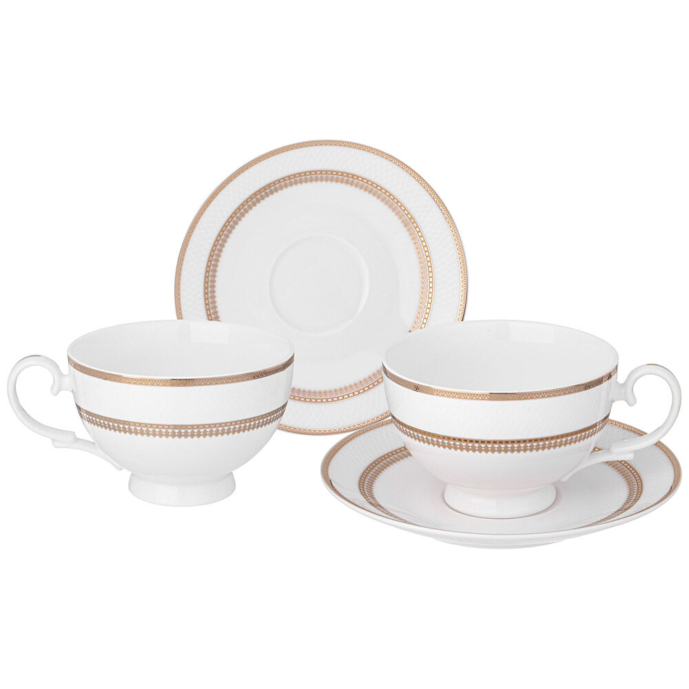 Чайный набор lefard праздничный на 2 пер. 4 пр. 300 мл KSG-115-381