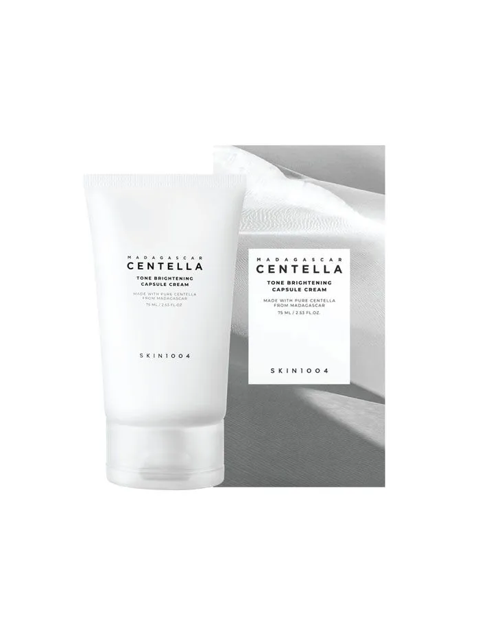 Капсульный осветляющий крем с центеллой SKIN1004 Madagascar Centella Tone Brightening Capsule Cream, 75мл
