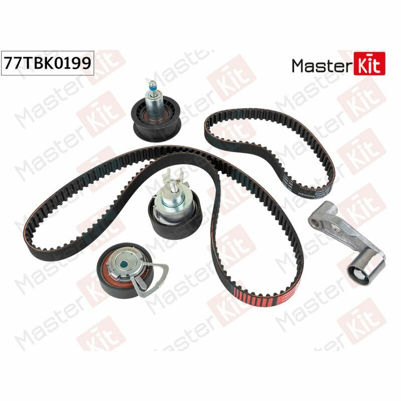 Комплект ремня ГРМ для а/м SKODA Fabia, Volkswagen Golf, SEAT Ibiza, MASTERKIT 77TBK0199